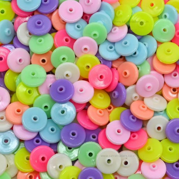 12mm Acrylic Assorted Flat Dics Round
